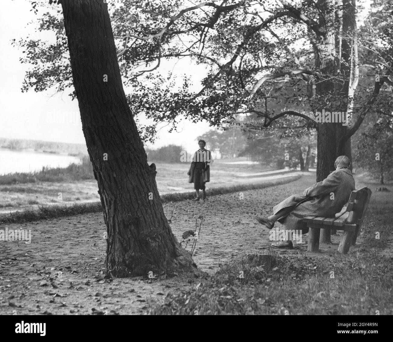 Sit by a lake Black and White Stock Photos & Images - Alamy