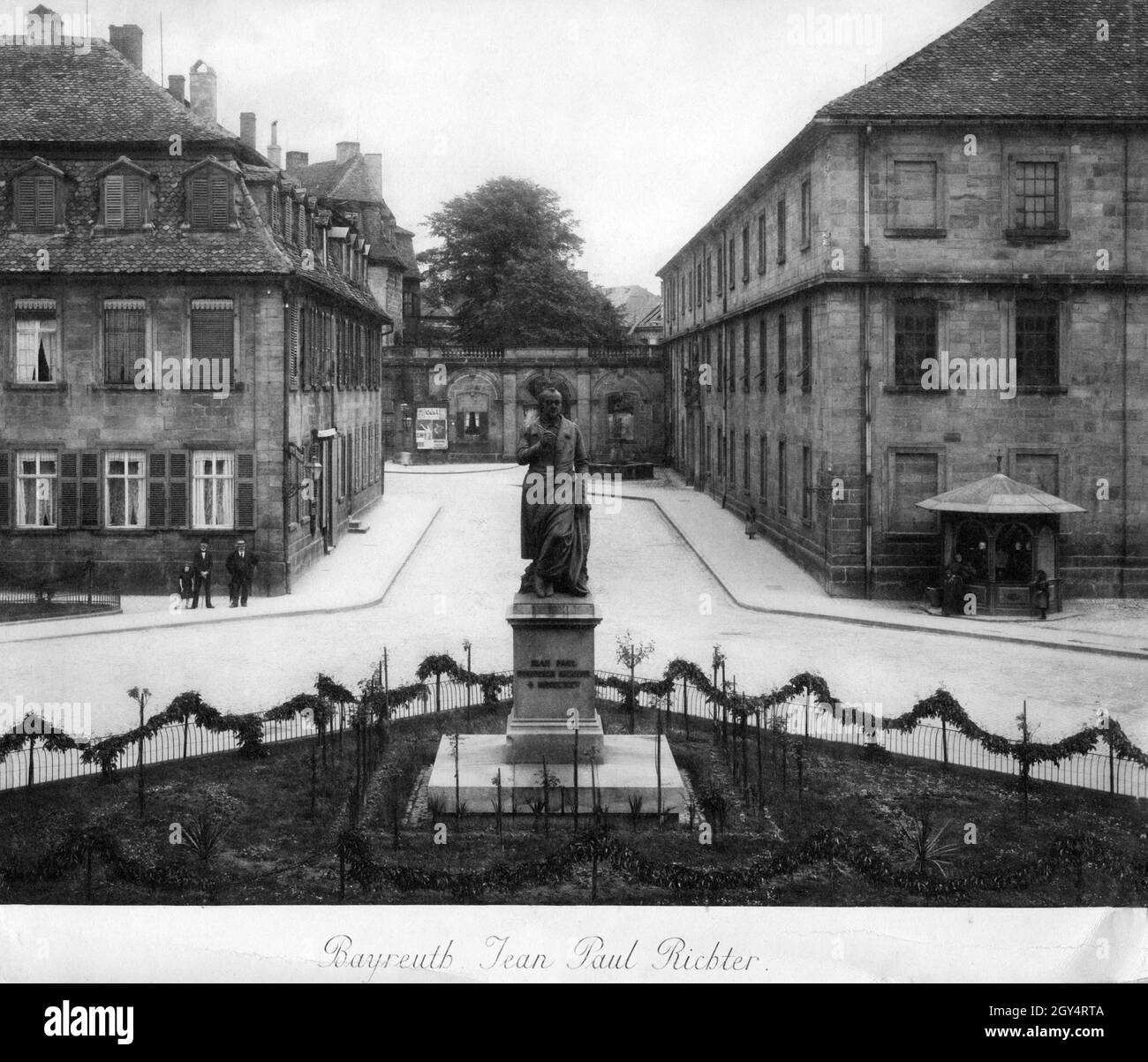 "The photograph shows the statue of Jean Paul on Jean-Paul-Platz in ...