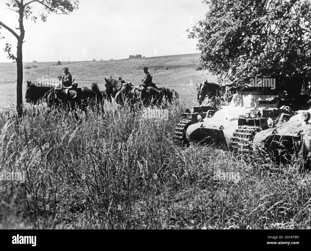 French campaign in the Second World War: German armoured cars at the ...
