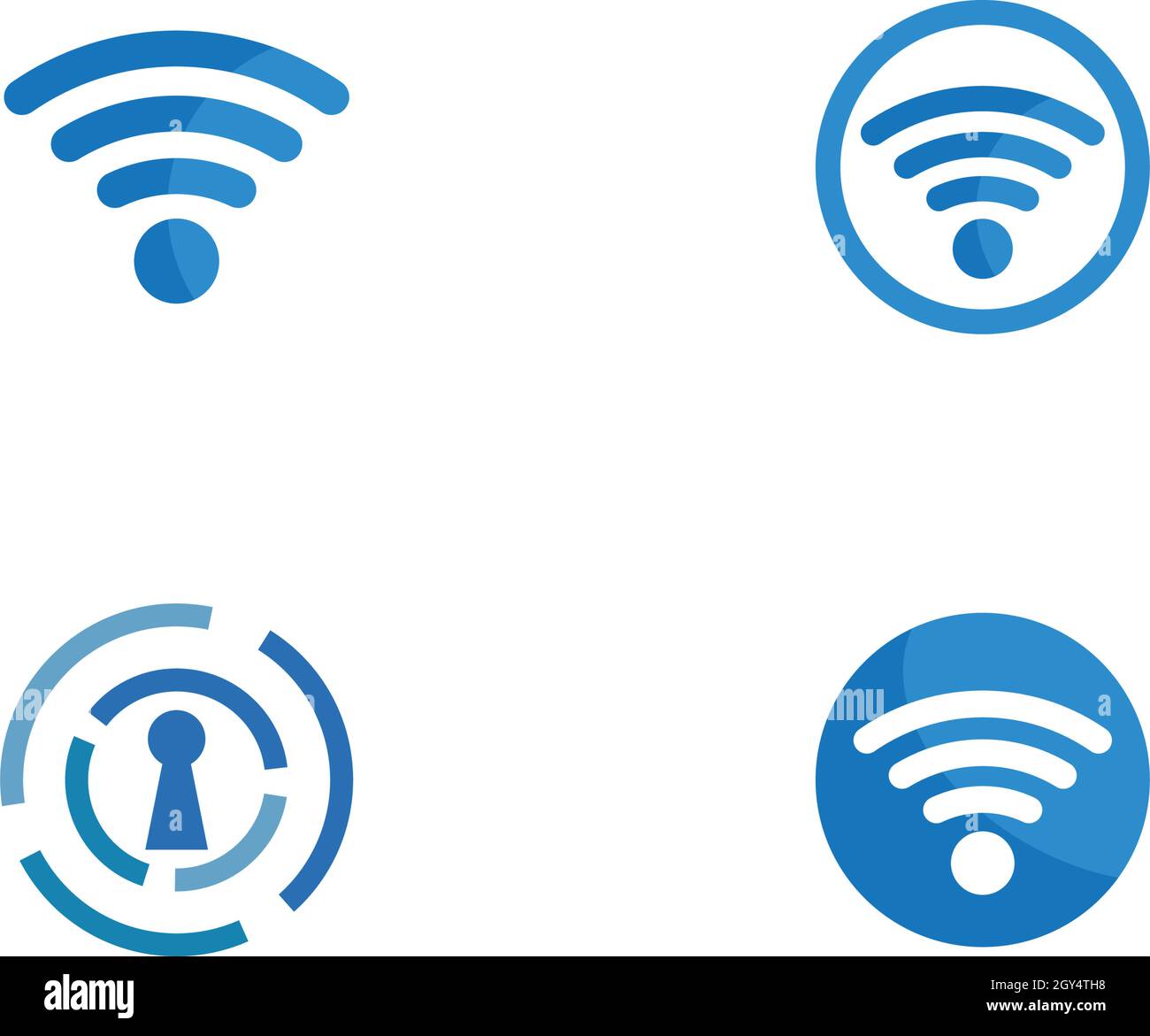 wireless Logo Template vector illustration Stock Vector Image & Art - Alamy