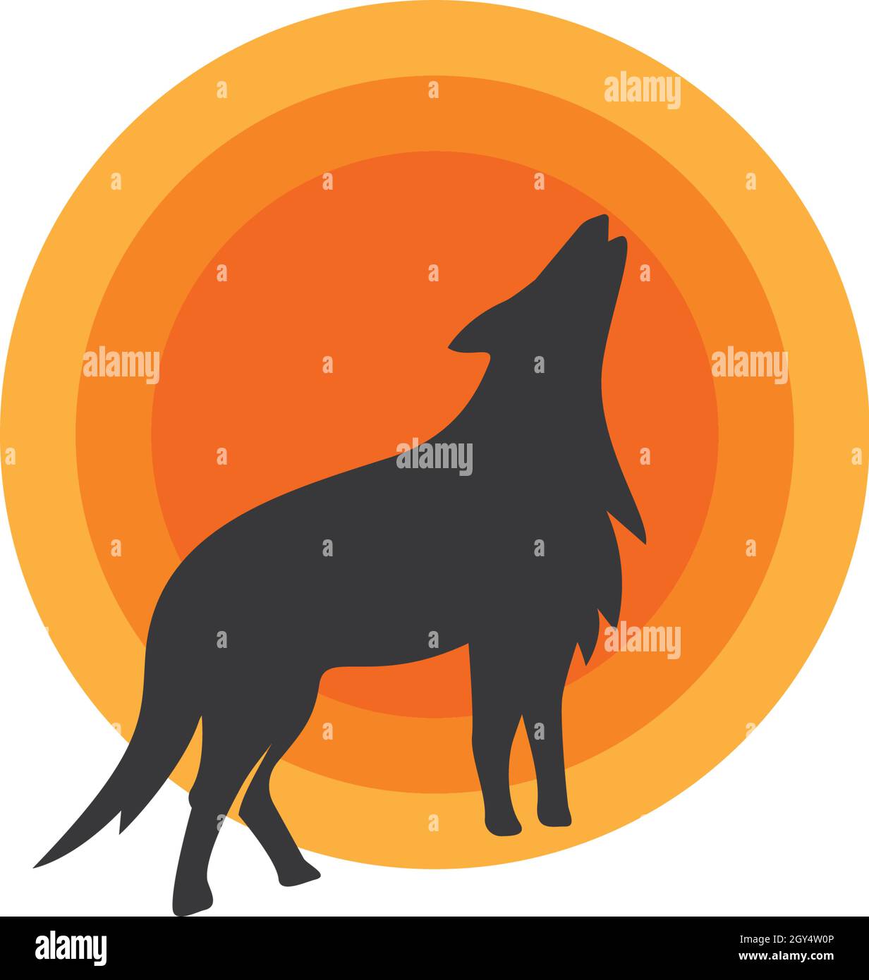 Wolf Logo vector Template Stock Vector Image & Art - Alamy