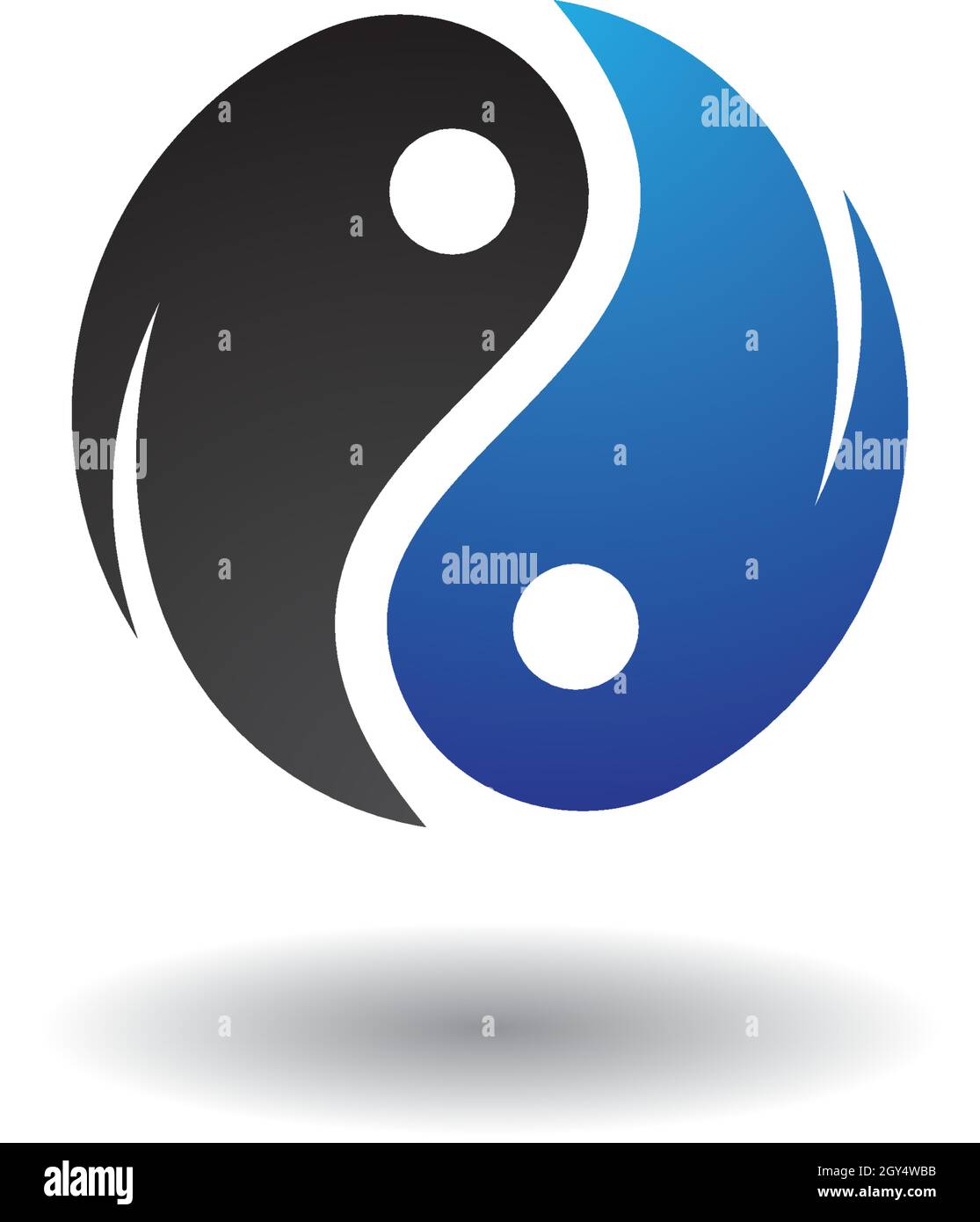 Yin yang icon vector template Stock Vector Image & Art - Alamy