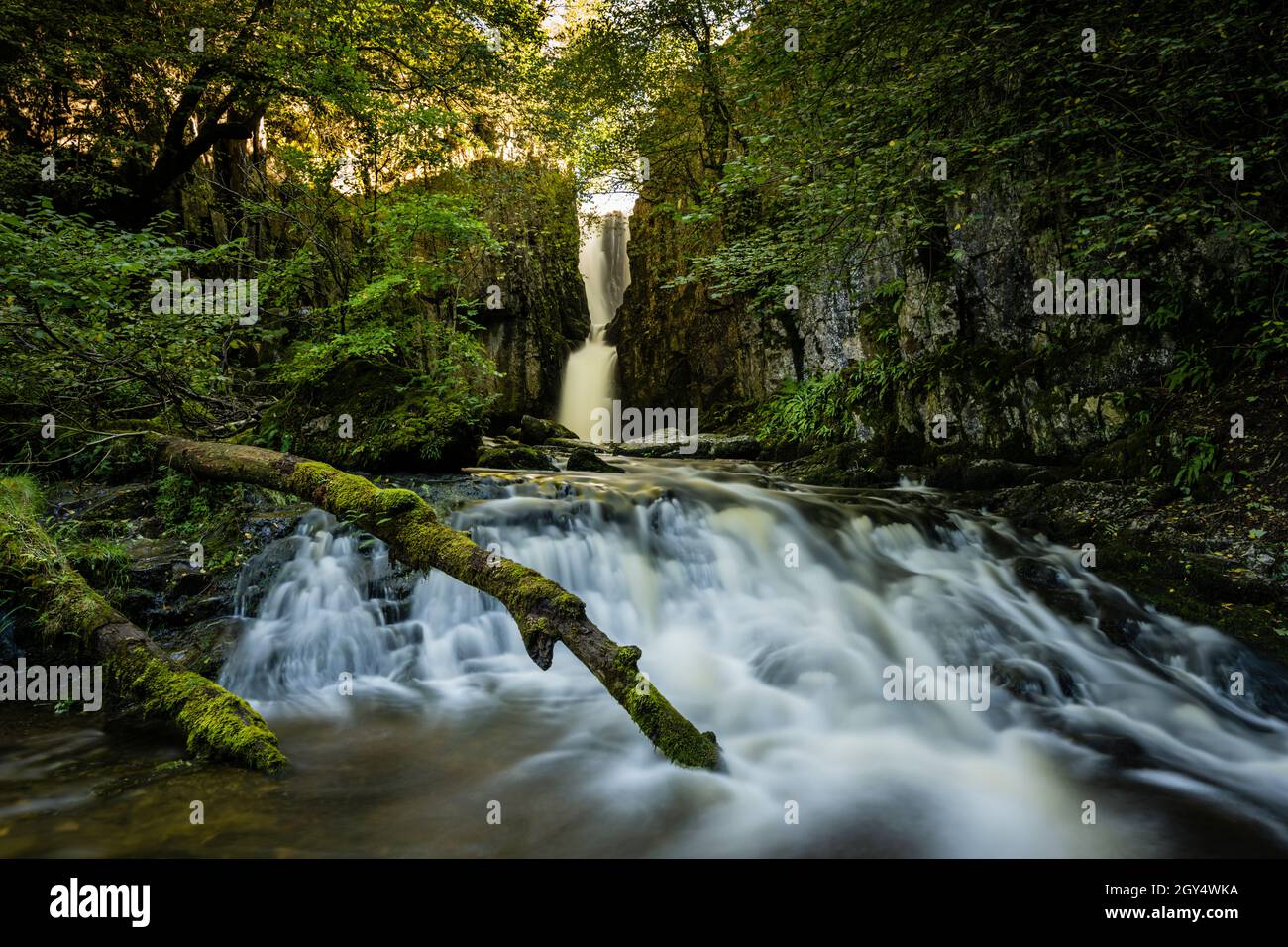 Long exposure at Catrigg Force near Stainforth, Yorkshire Dales, UK ...