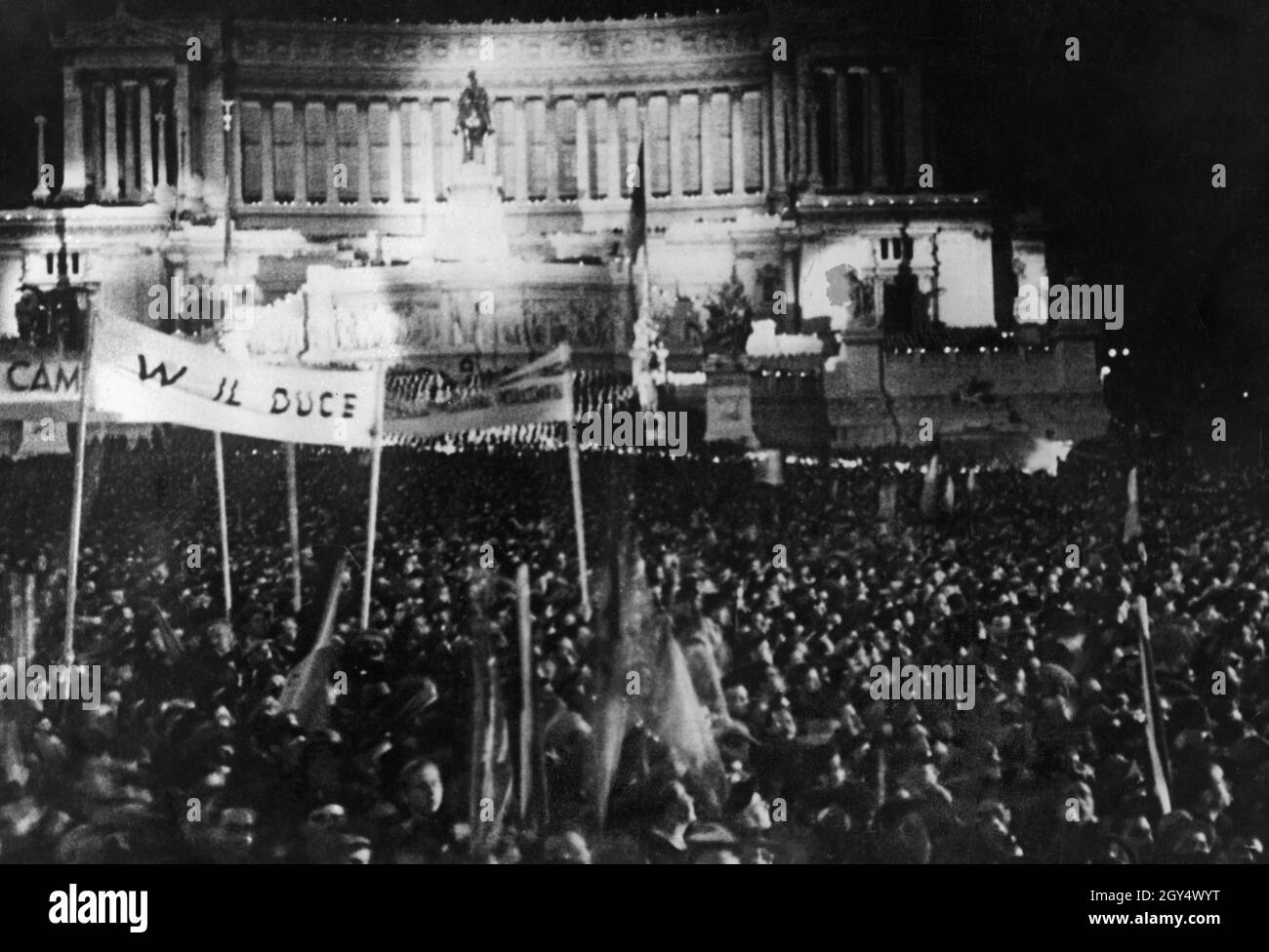 Mussolini Balcony Speech