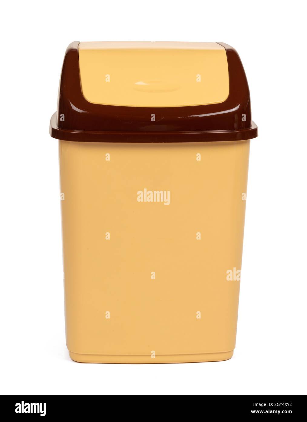 plastic waste bin isolated on white background Stock Photo - Alamy