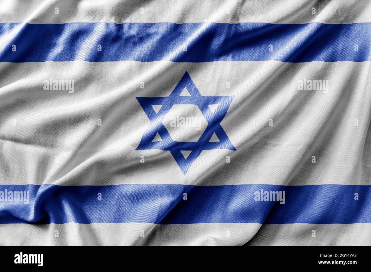 Waving detailed national country flag of Israel Stock Photo - Alamy