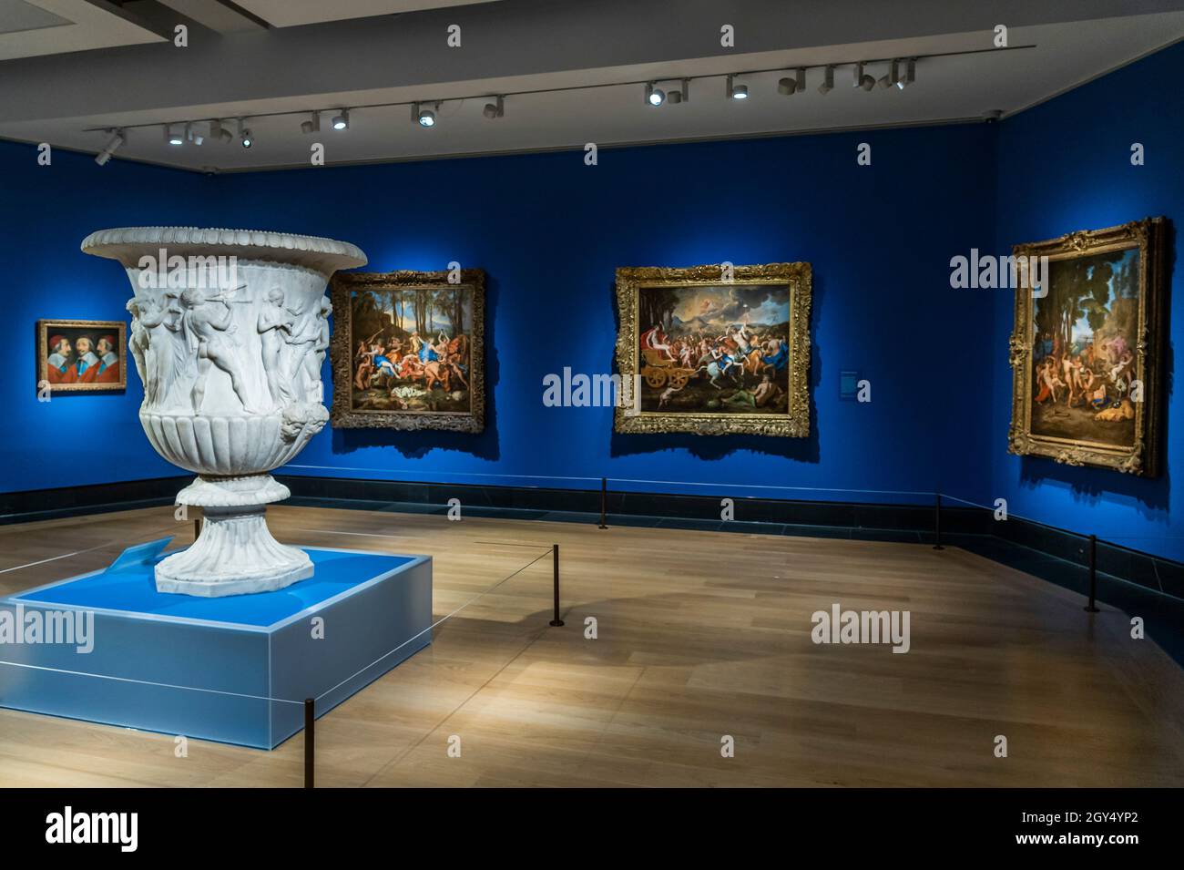London, UK. 7th Oct, 2021. The Borghese Vase, 1st Century BCE and some ...