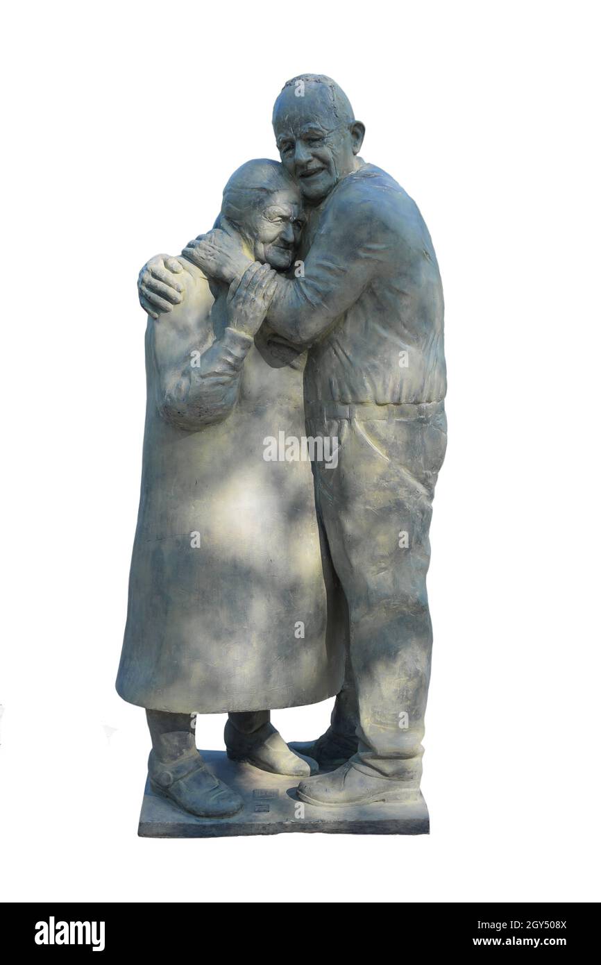 Portrait heads man woman Cut Out Stock Images & Pictures - Alamy