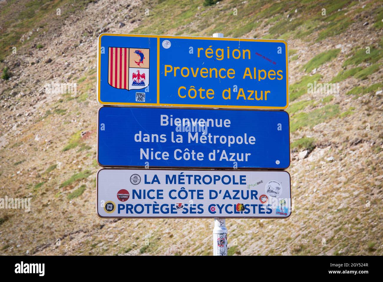 Route des grandes alpes sign hi-res stock photography and images - Alamy