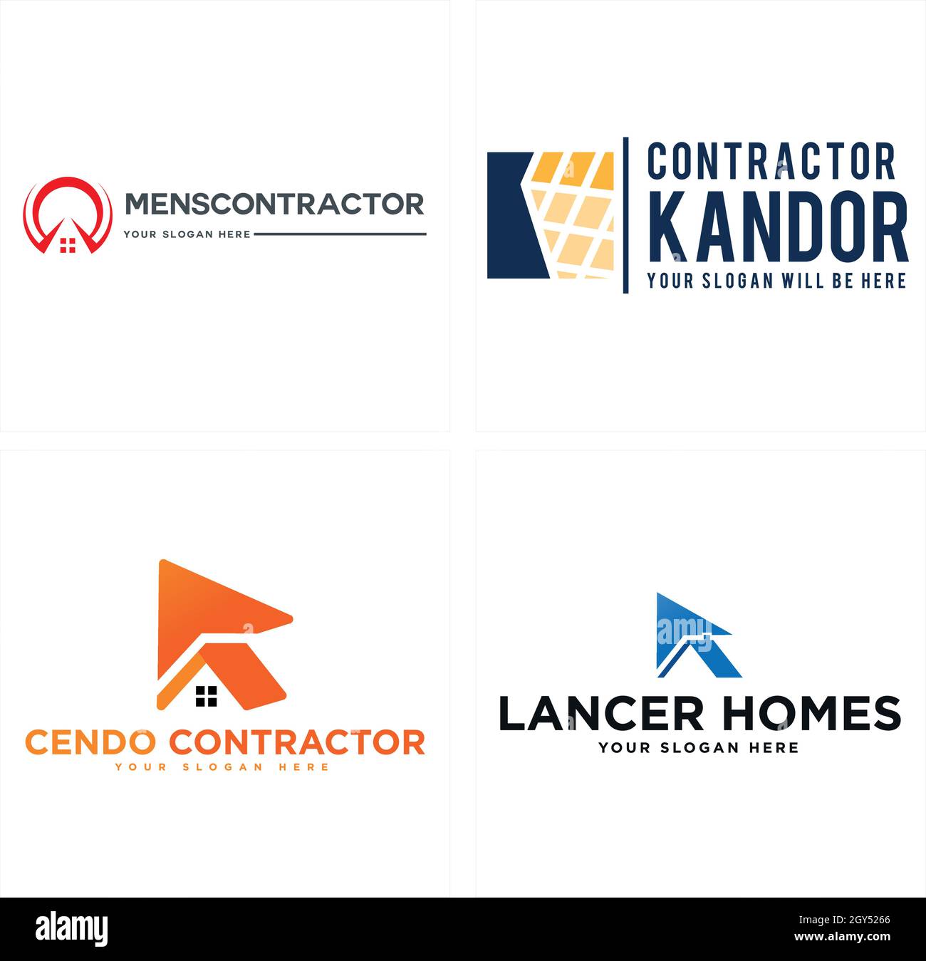 Flat home icon housing building logo design Stock Vector Image & Art ...