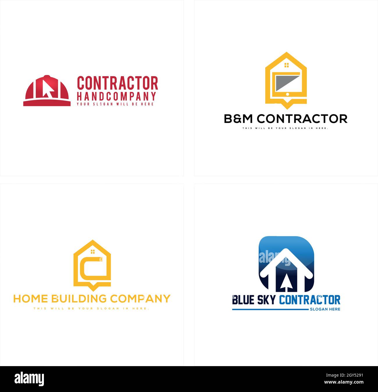 General Contractor Construction Company Logos