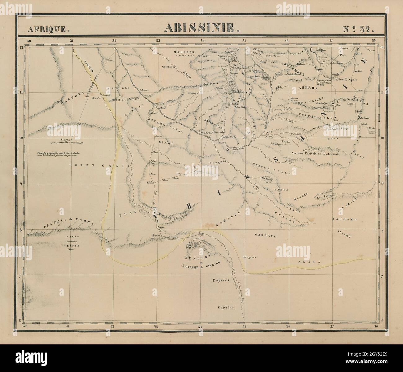 Old map of ethiopia hi-res stock photography and images - Alamy