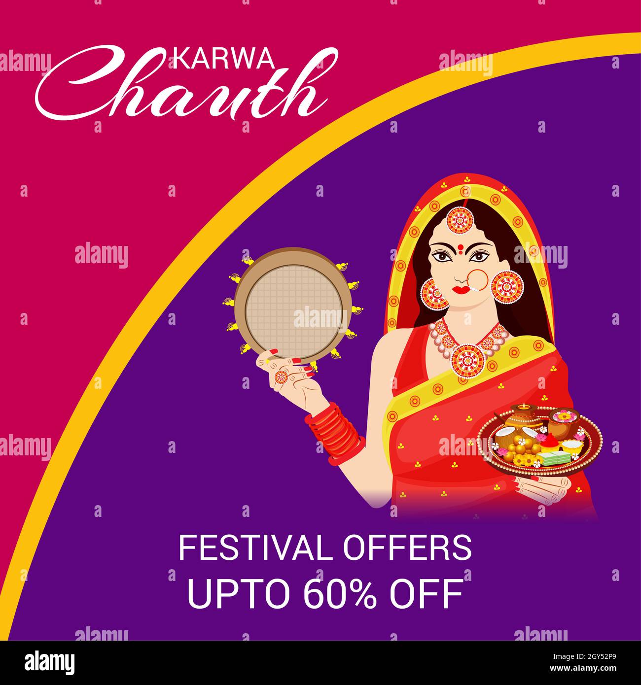 Vector illustration of a Background for indian festival of karwa chauth ...