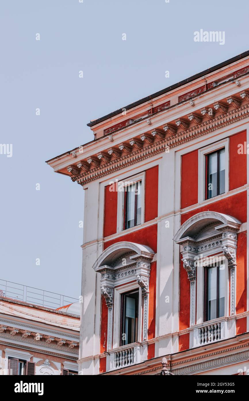 Vertical shot of a European-style building in Rome, Italy Stock Photo ...