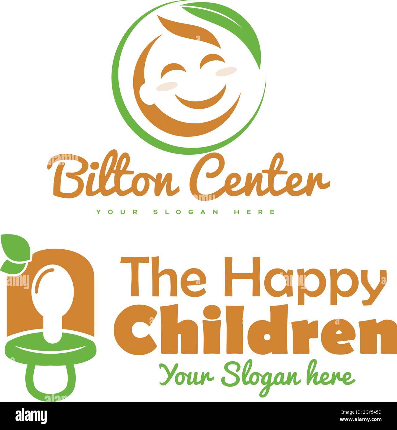 Set of healthy childcare logo design Stock Vector Image & Art - Alamy