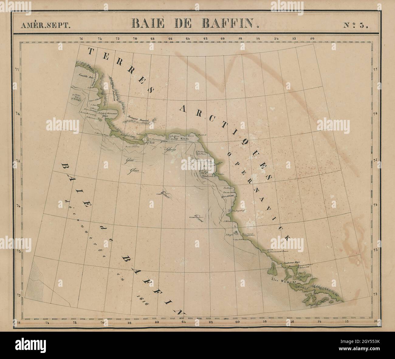 Map of baffin bay hi-res stock photography and images - Alamy