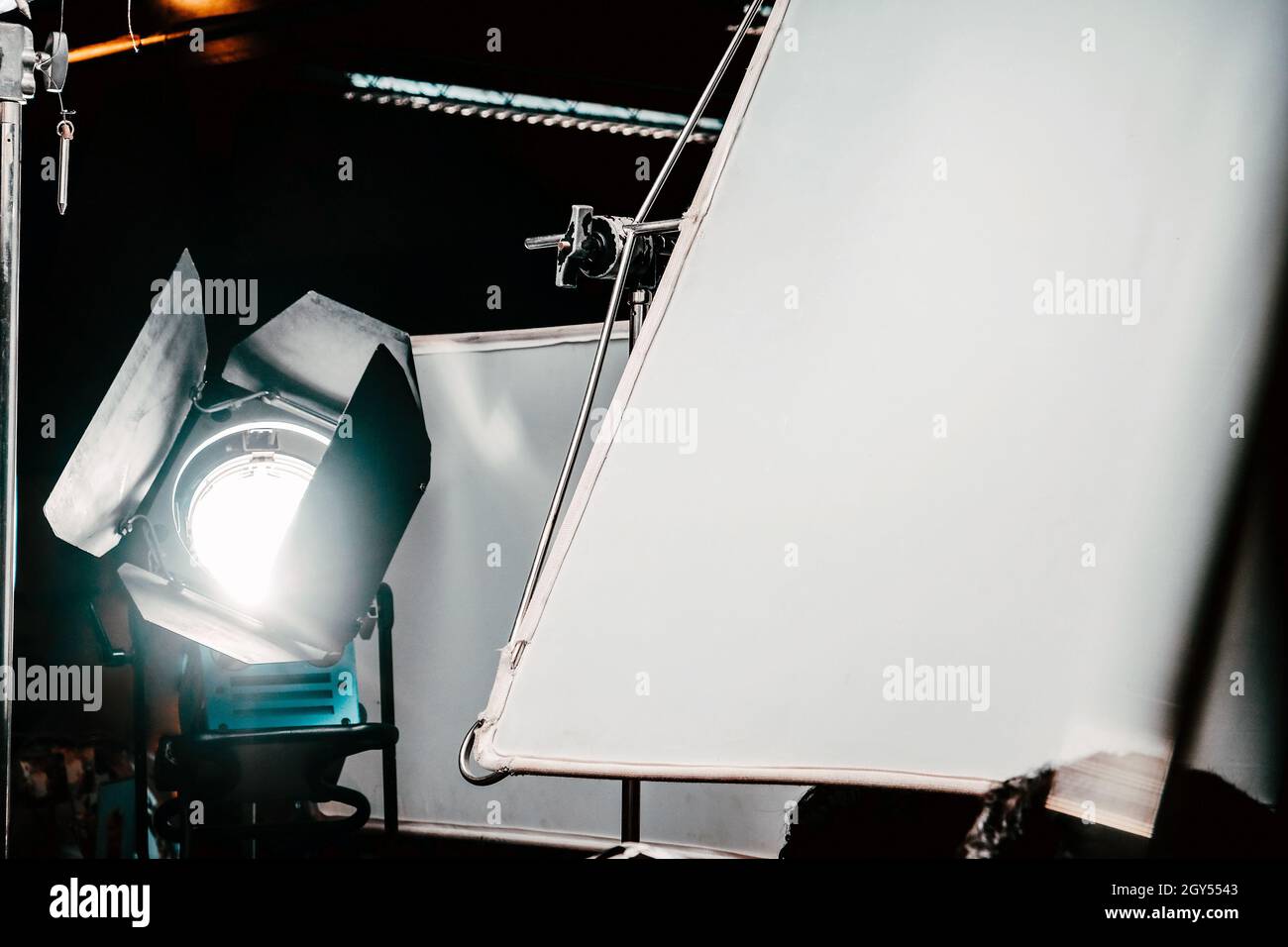 image of studio lighting setup background Stock Photo - Alamy