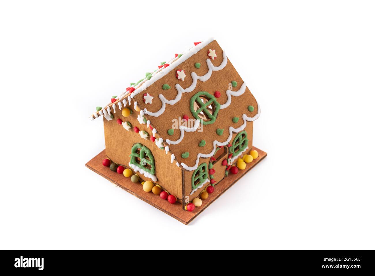 Composition delicious gingerbread cookies Cut Out Stock Images ...