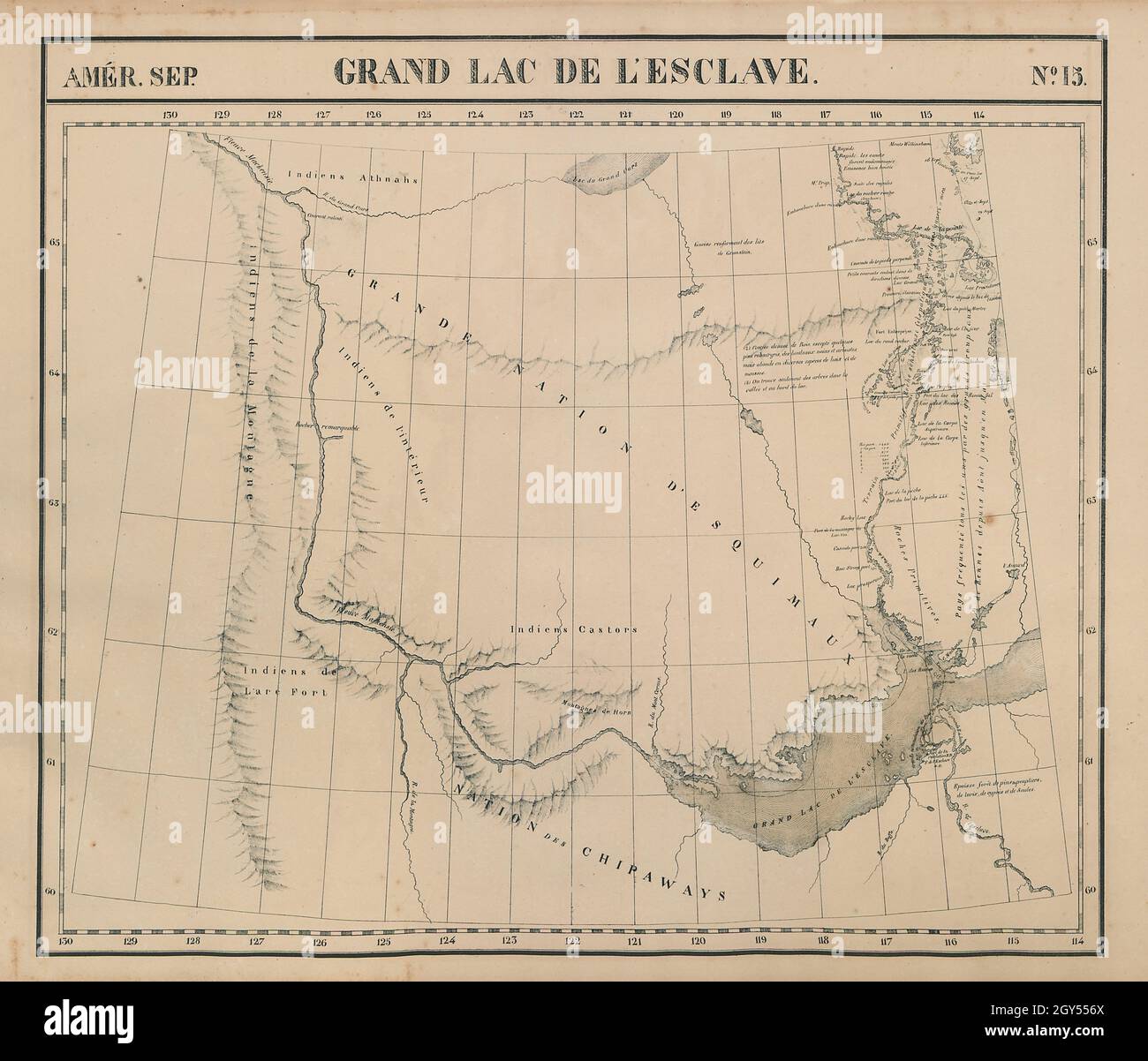 Map of slave lake hi-res stock photography and images - Alamy