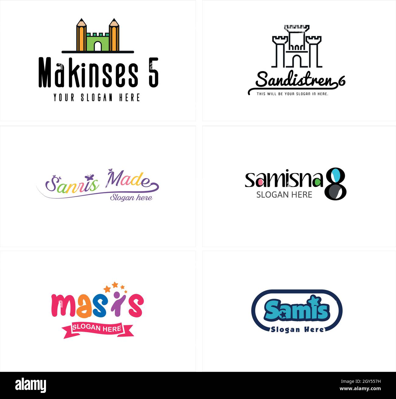 Colorful toy house on Stock Vector Images - Alamy