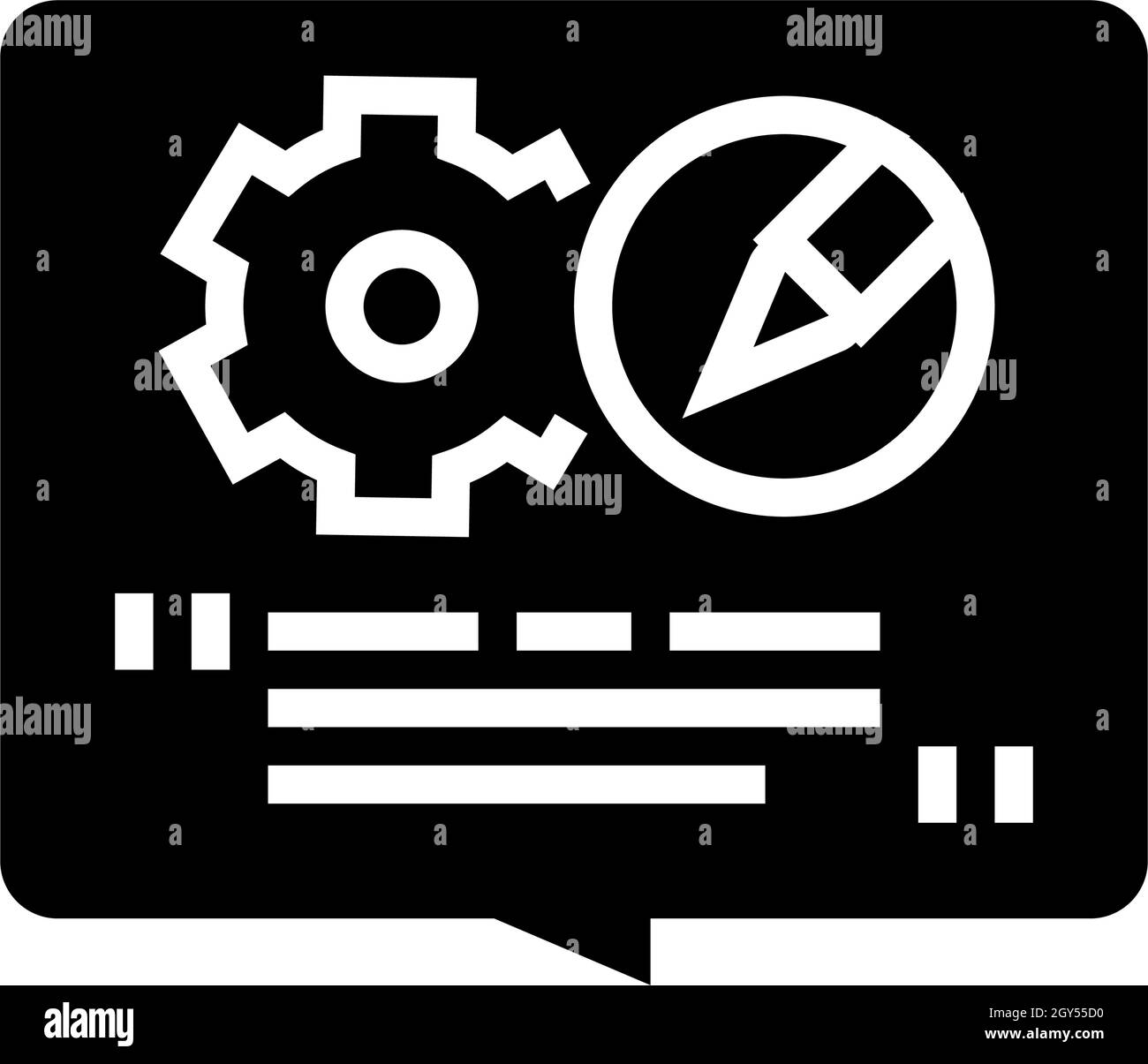 content create glyph icon vector illustration Stock Vector Image & Art ...