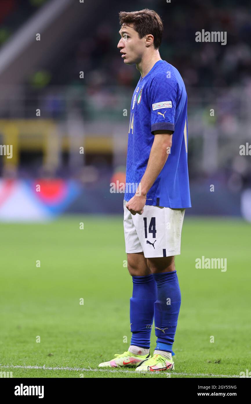 Federico Chiesa of Italy in action during the UEFA Nations League ...
