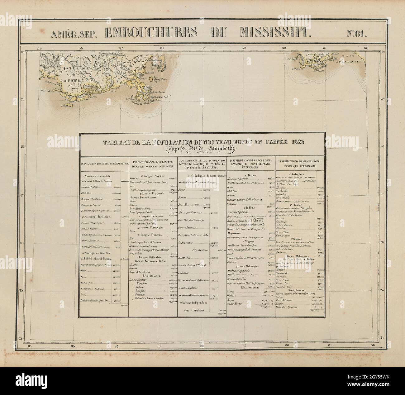 Old map of louisiana hi-res stock photography and images - Alamy