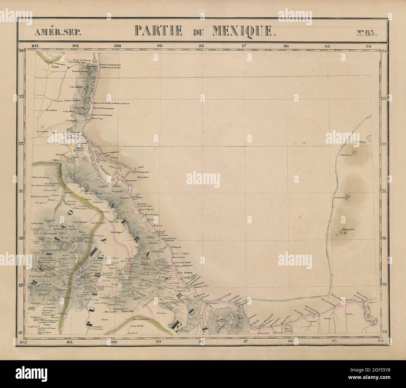 Campeche mexico map hi-res stock photography and images - Alamy