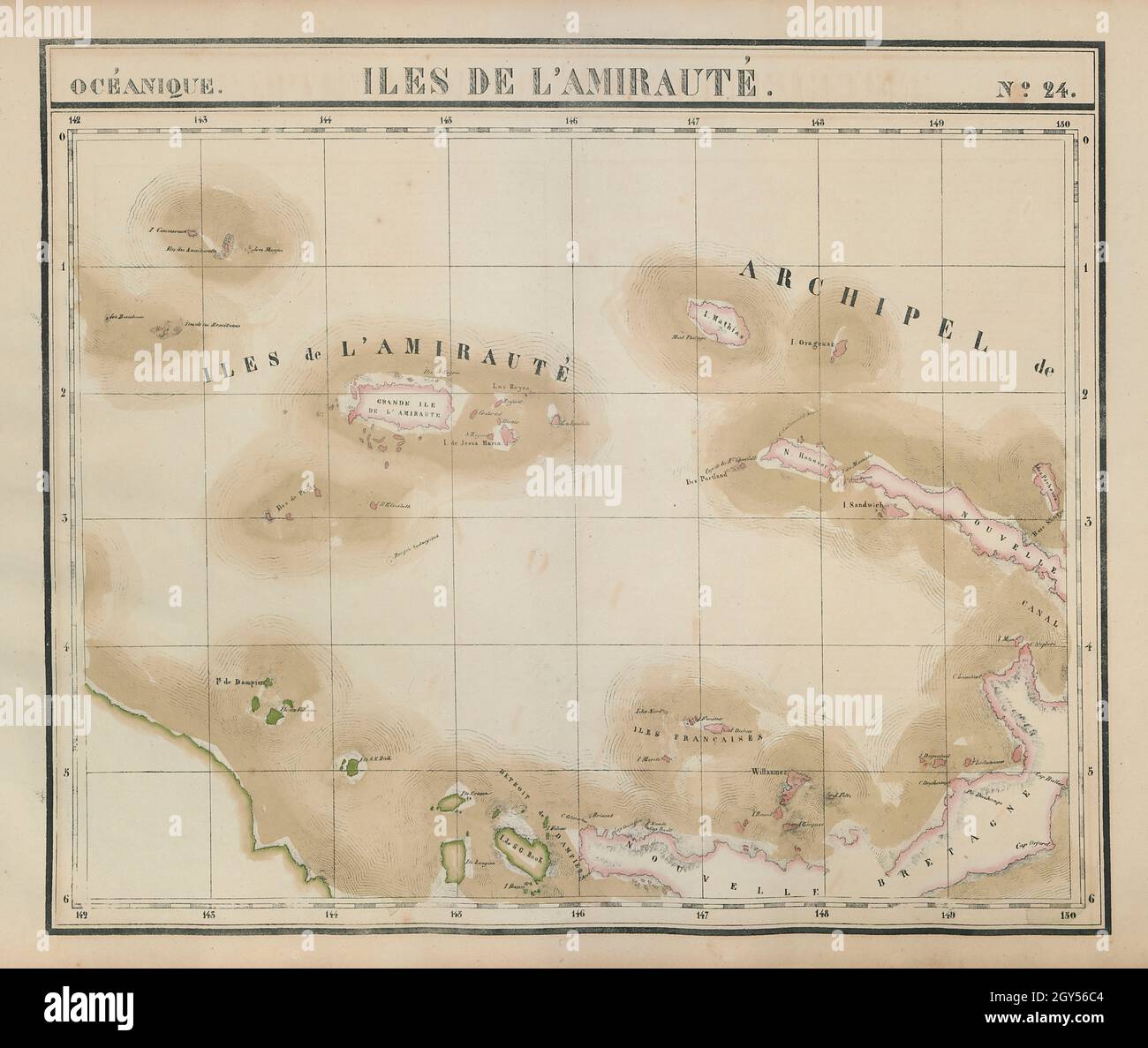 Océanique. Iles de l'Amirauté #24. Bismarck Archipelago. VANDERMAELEN ...