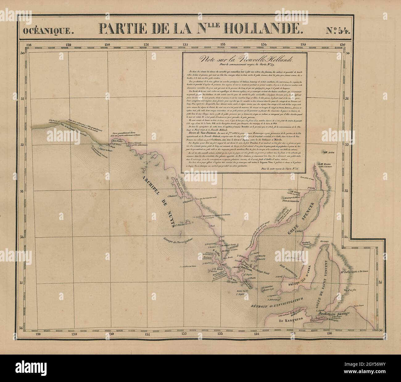 Océanique. Partie… Nlle Hollande #54 South Australia coast VANDERMAELEN ...
