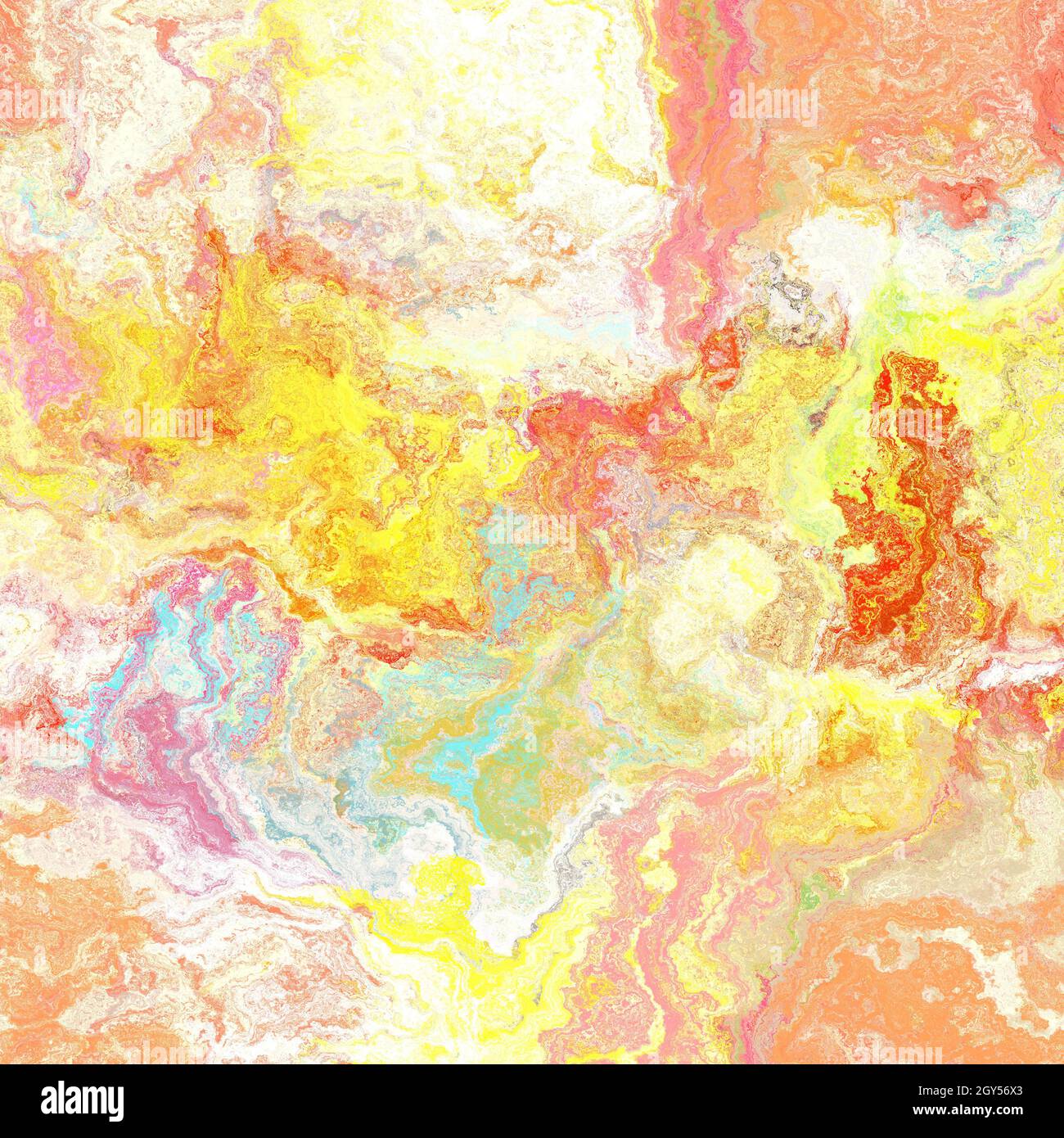 Seamless abstract painted brushed marble texture. Rainbow bright ...