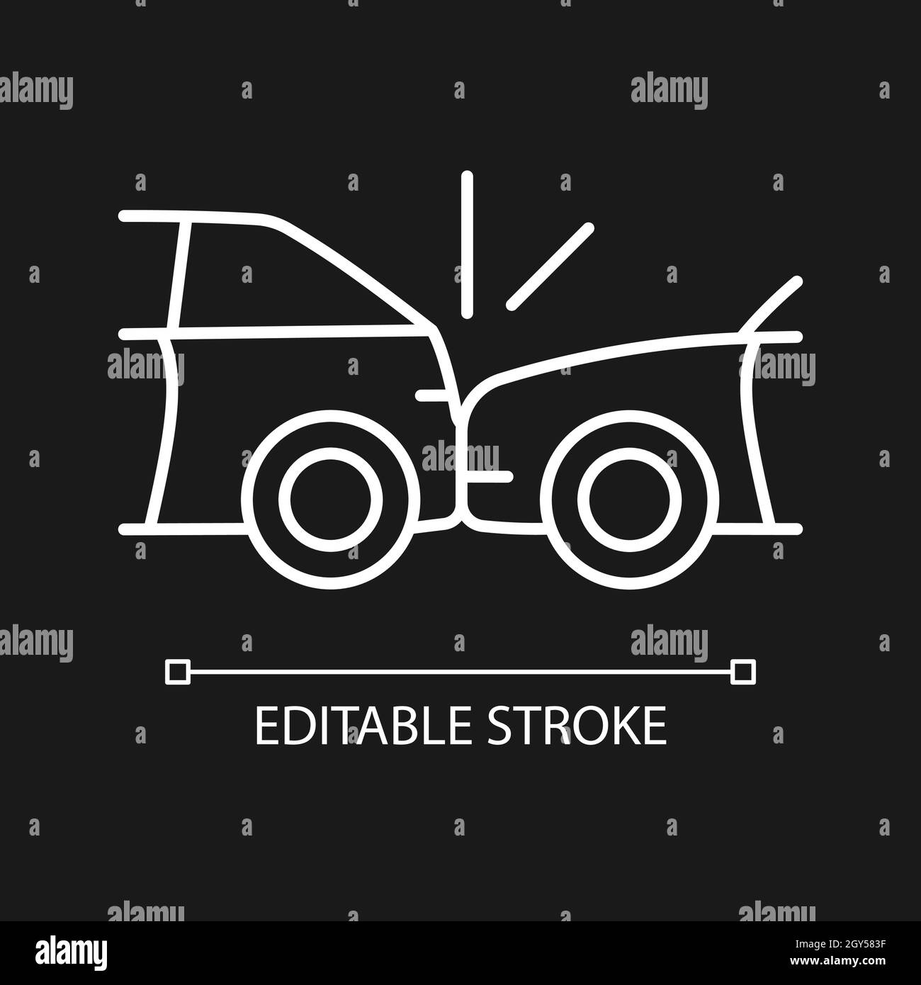 Rear collision Black and White Stock Photos & Images - Alamy