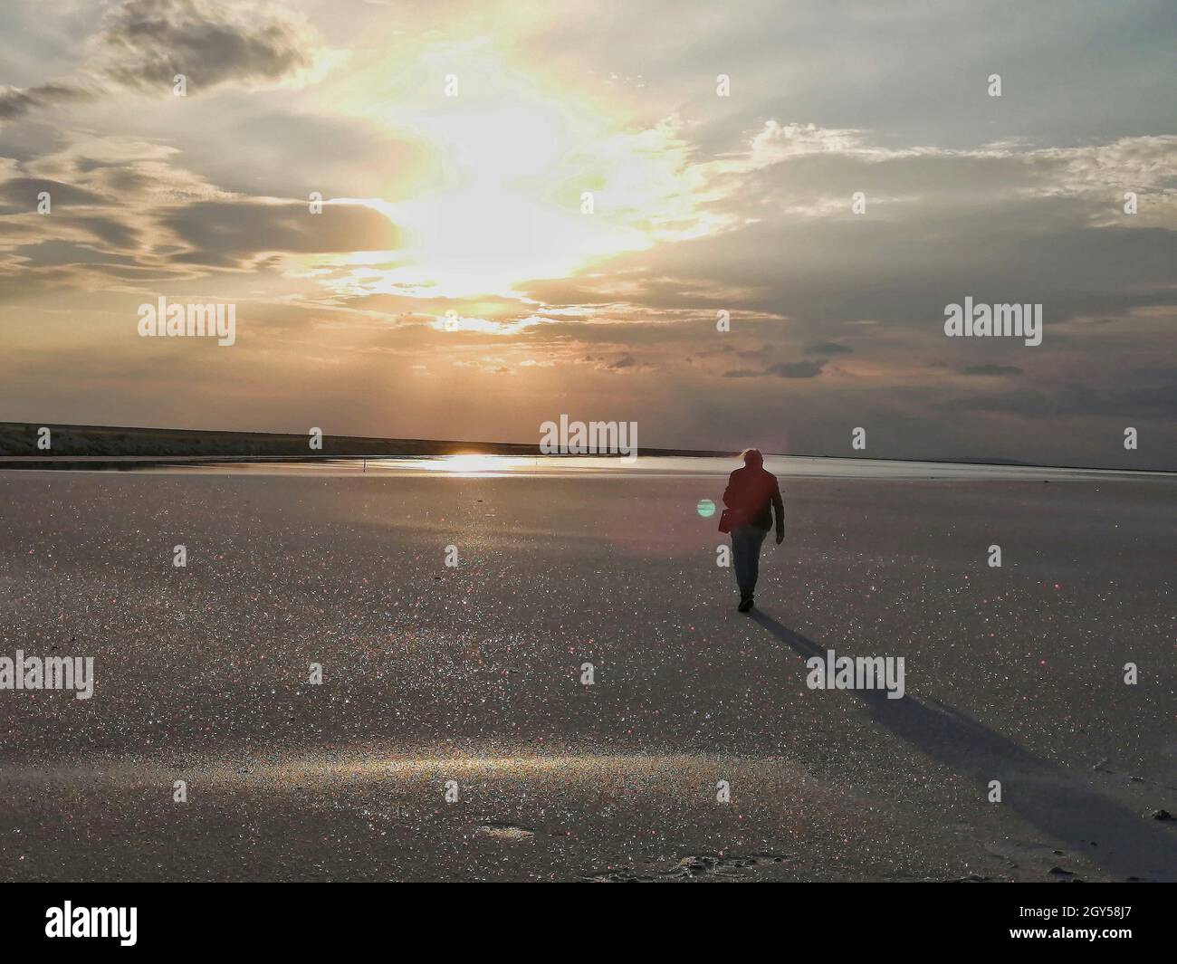Man walking on sandbar hi-res stock photography and images - Alamy