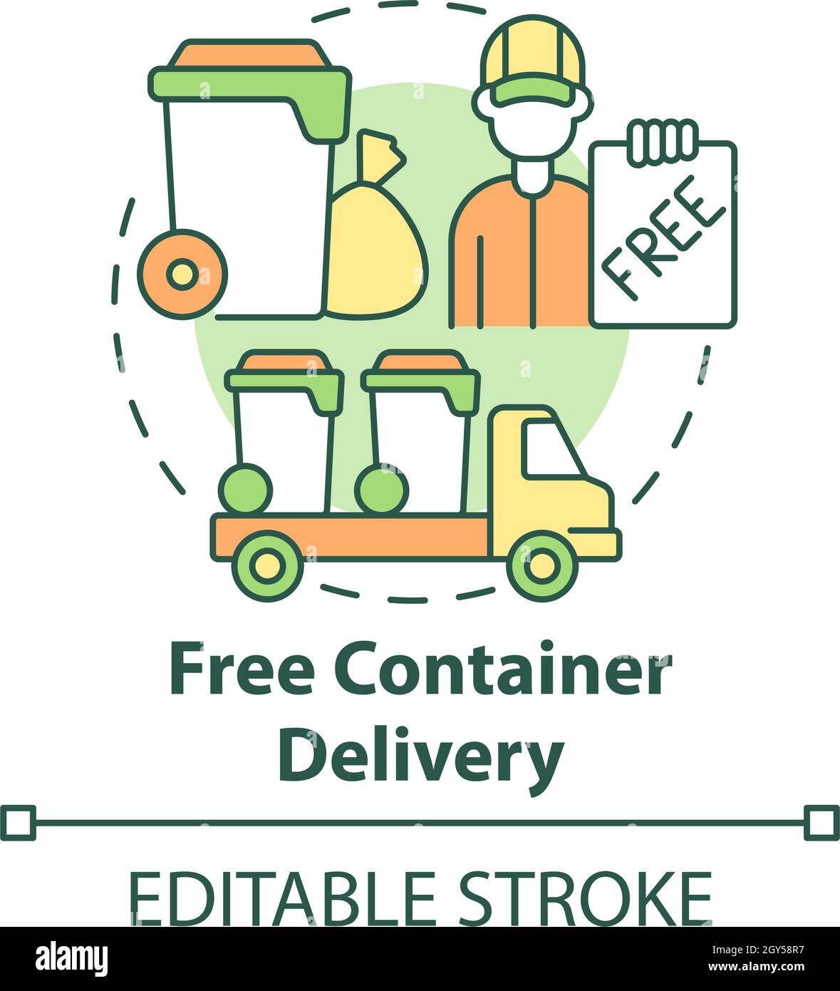 Container shipping trash Cut Out Stock Images & Pictures - Alamy