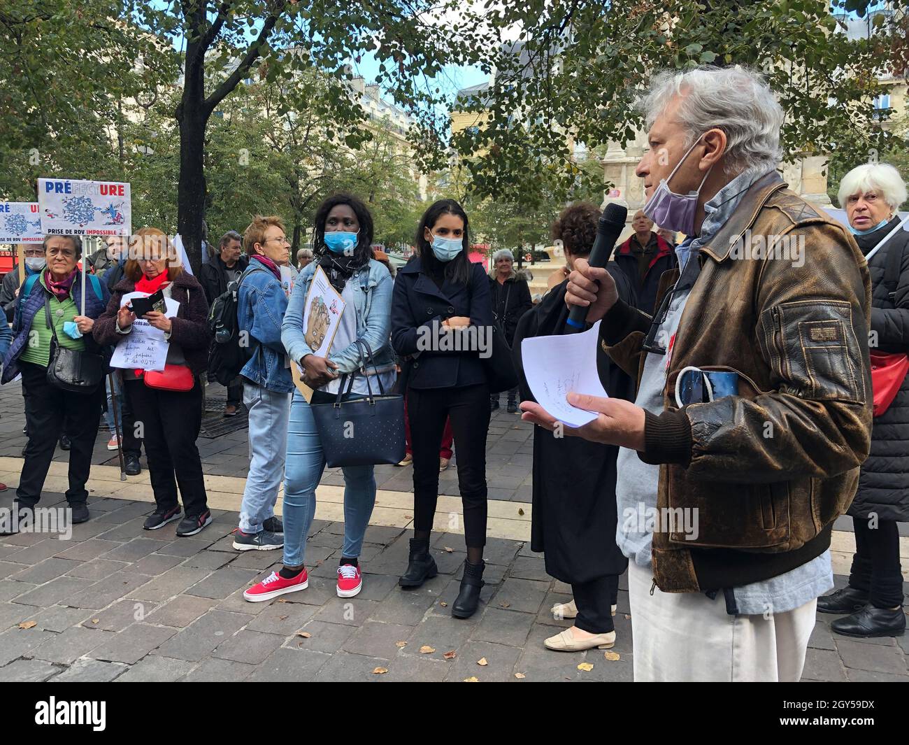 Paris, France, Pro Migrants Immigrants Demonstration, by French N.G.O ...