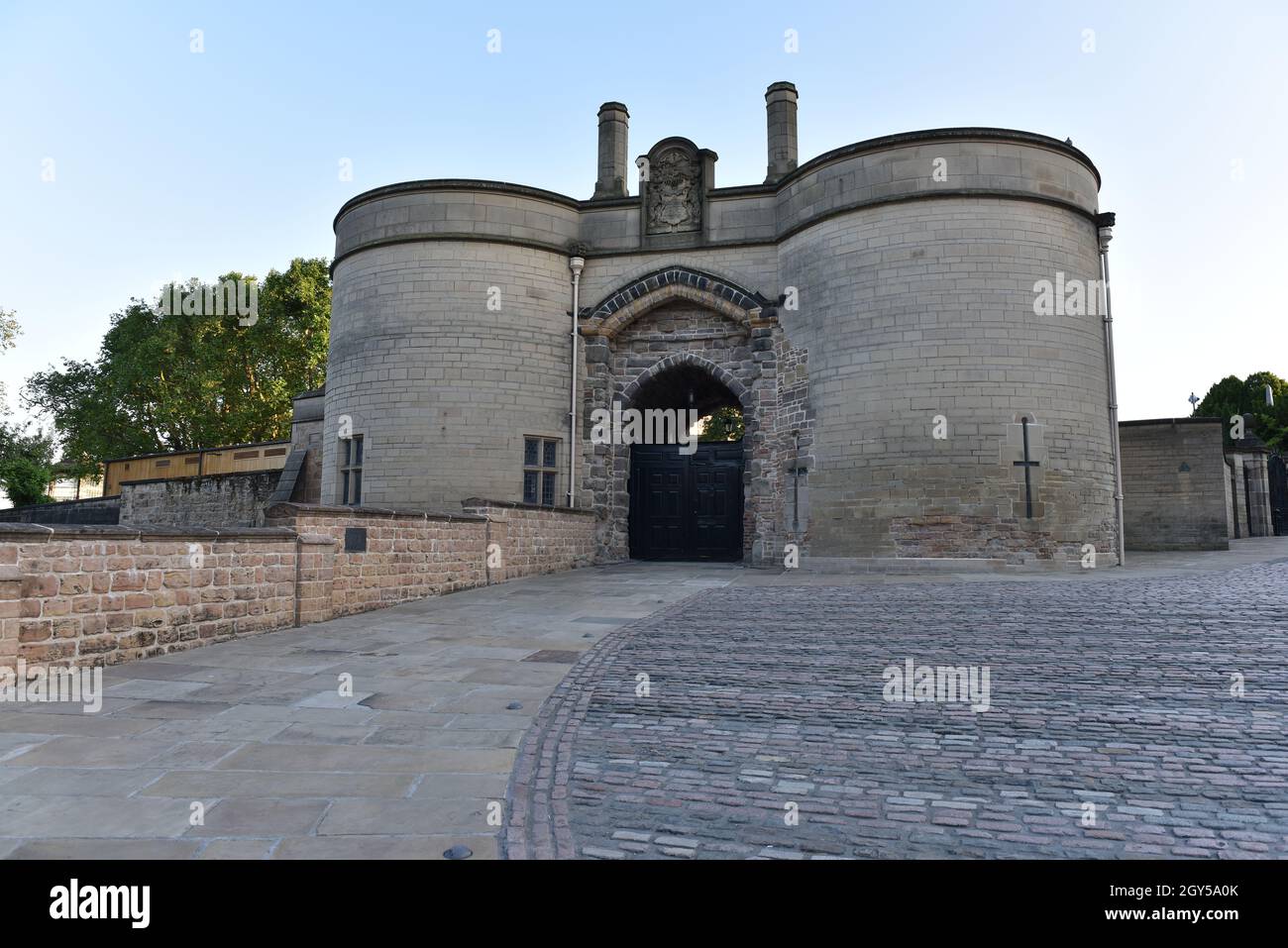 Nottingham, England - October 08, 2021: The gatehouse of Nottingham ...