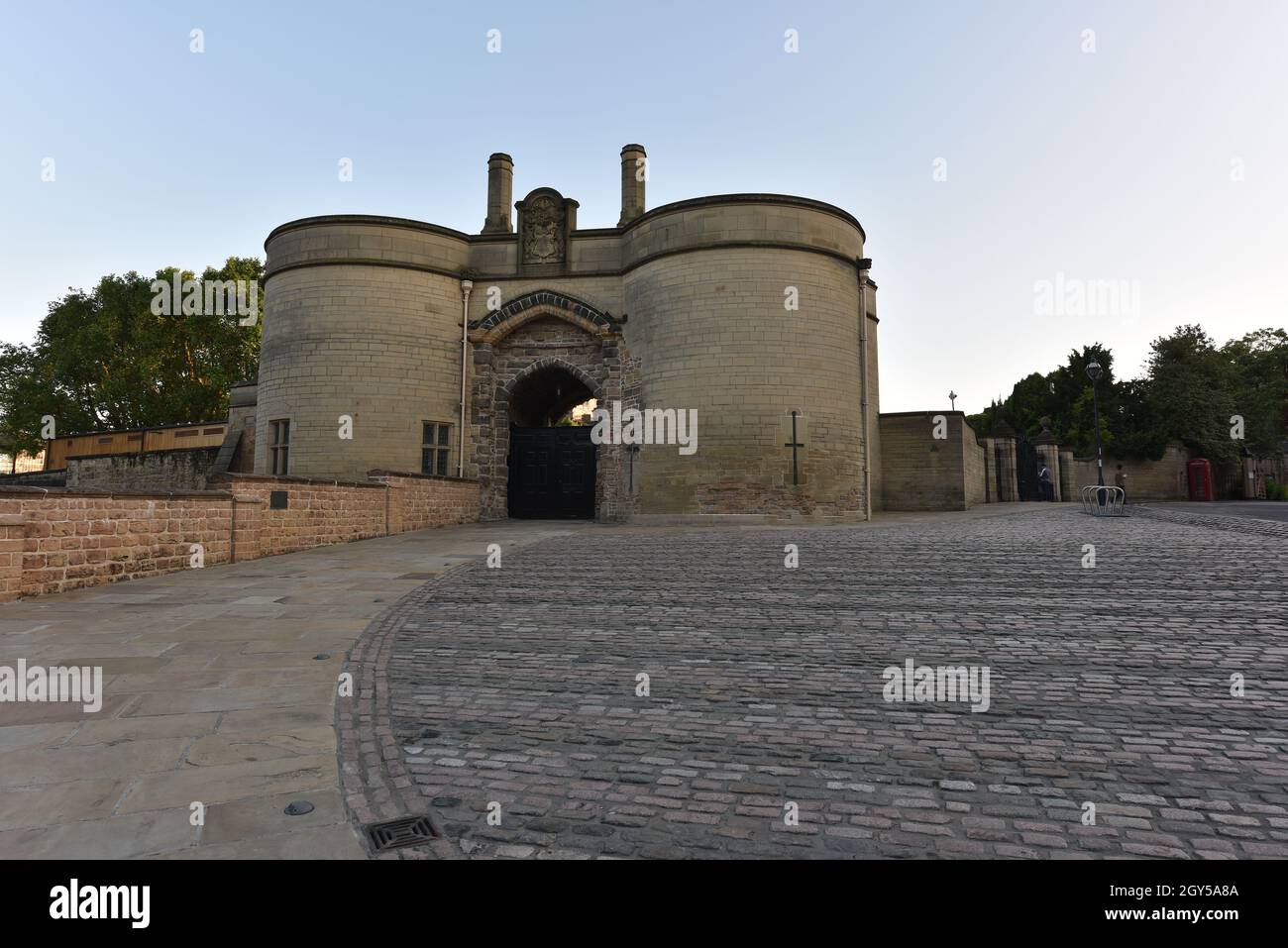 Nottingham, England - October 08, 2021: The gatehouse of Nottingham ...