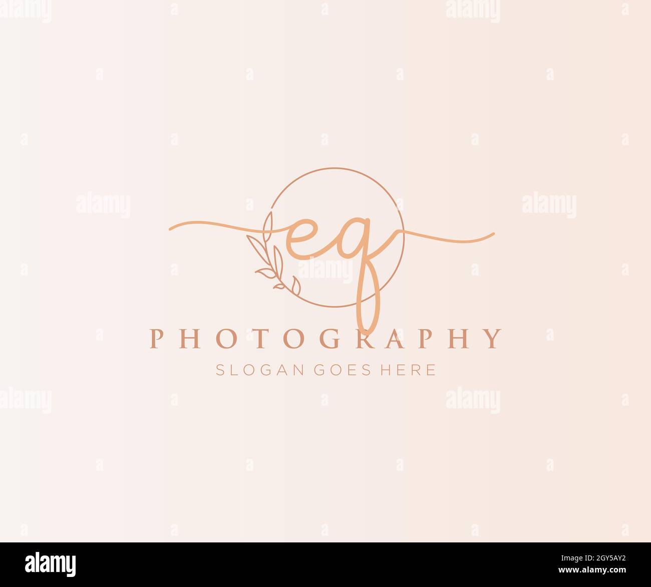 Eq logo design Stock Vector Images - Alamy