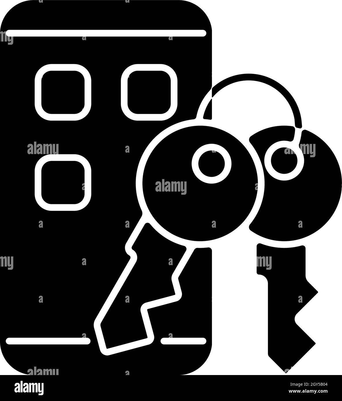 Password Management App Black Glyph Icon Stock Vector Image And Art Alamy