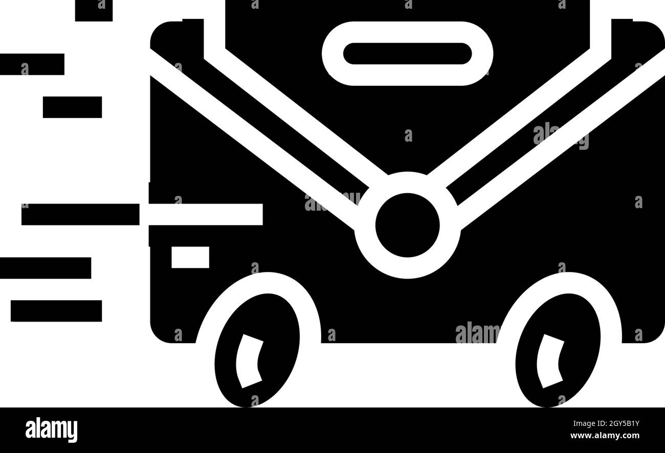 express mail glyph icon vector illustration Stock Vector Image & Art ...