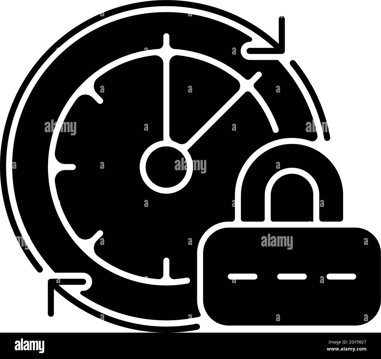 Data update black icon Cut Out Stock Images & Pictures - Alamy