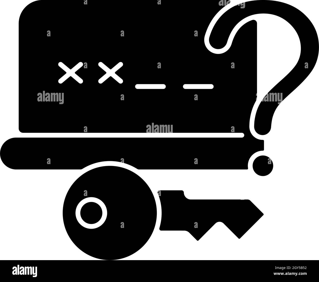 Computer password recovery icon Stock Vector Images - Alamy