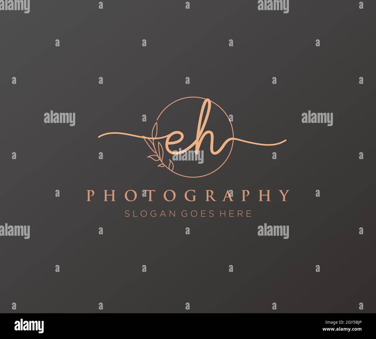 EH feminine logo. Usable for Nature, Salon, Spa, Cosmetic and Beauty ...