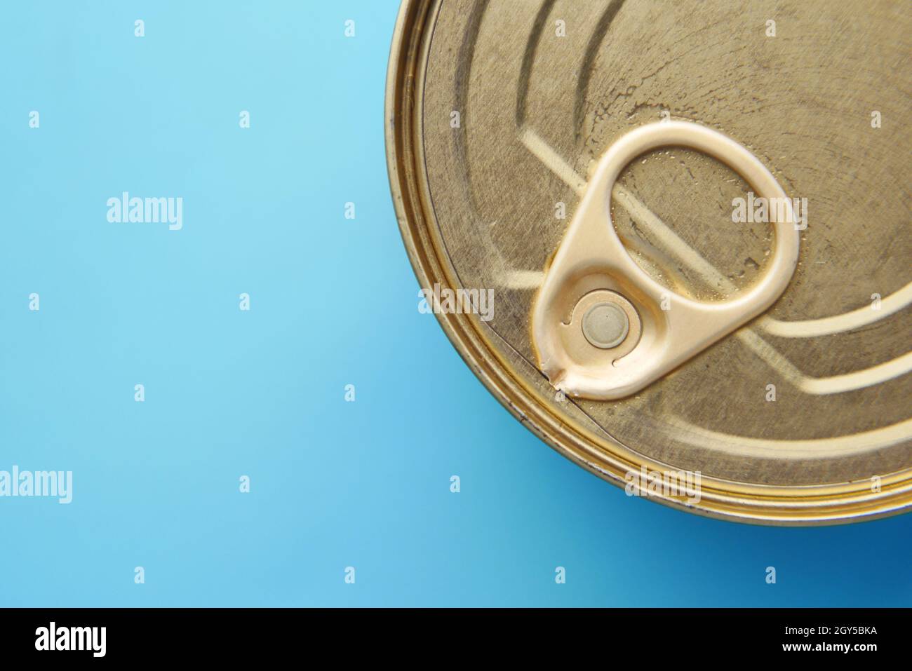 close up of a food can on white background Stock Photo - Alamy