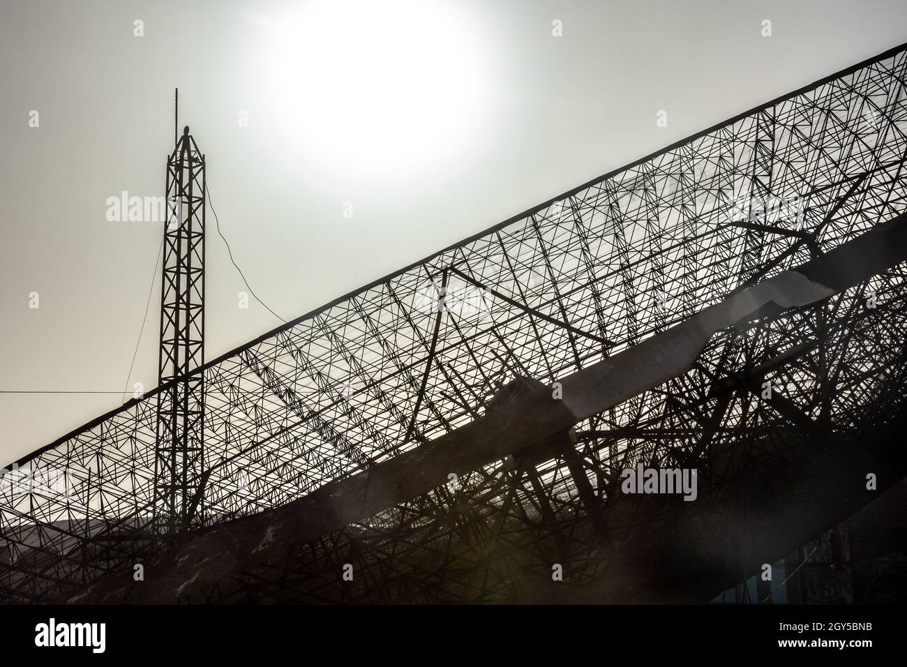 Large radio telescope, an antenna and radio receiver Stock Photo - Alamy
