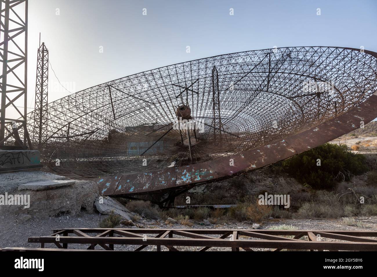 Large radio telescope, an antenna and radio receiver Stock Photo - Alamy