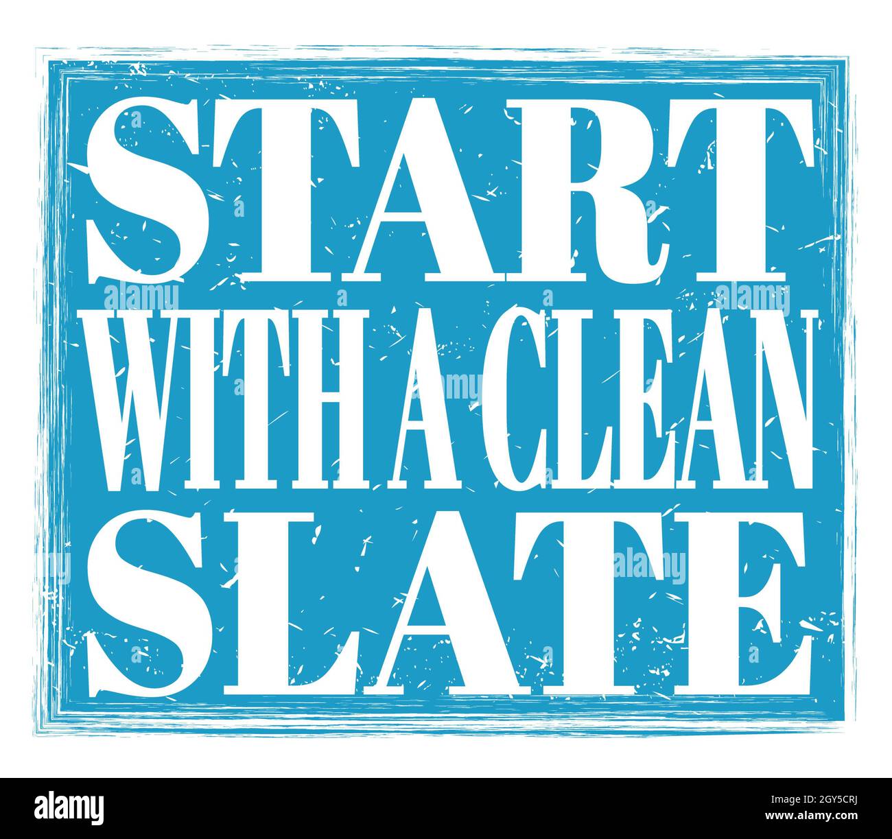 Start with a clean slate hi-res stock photography and images - Alamy