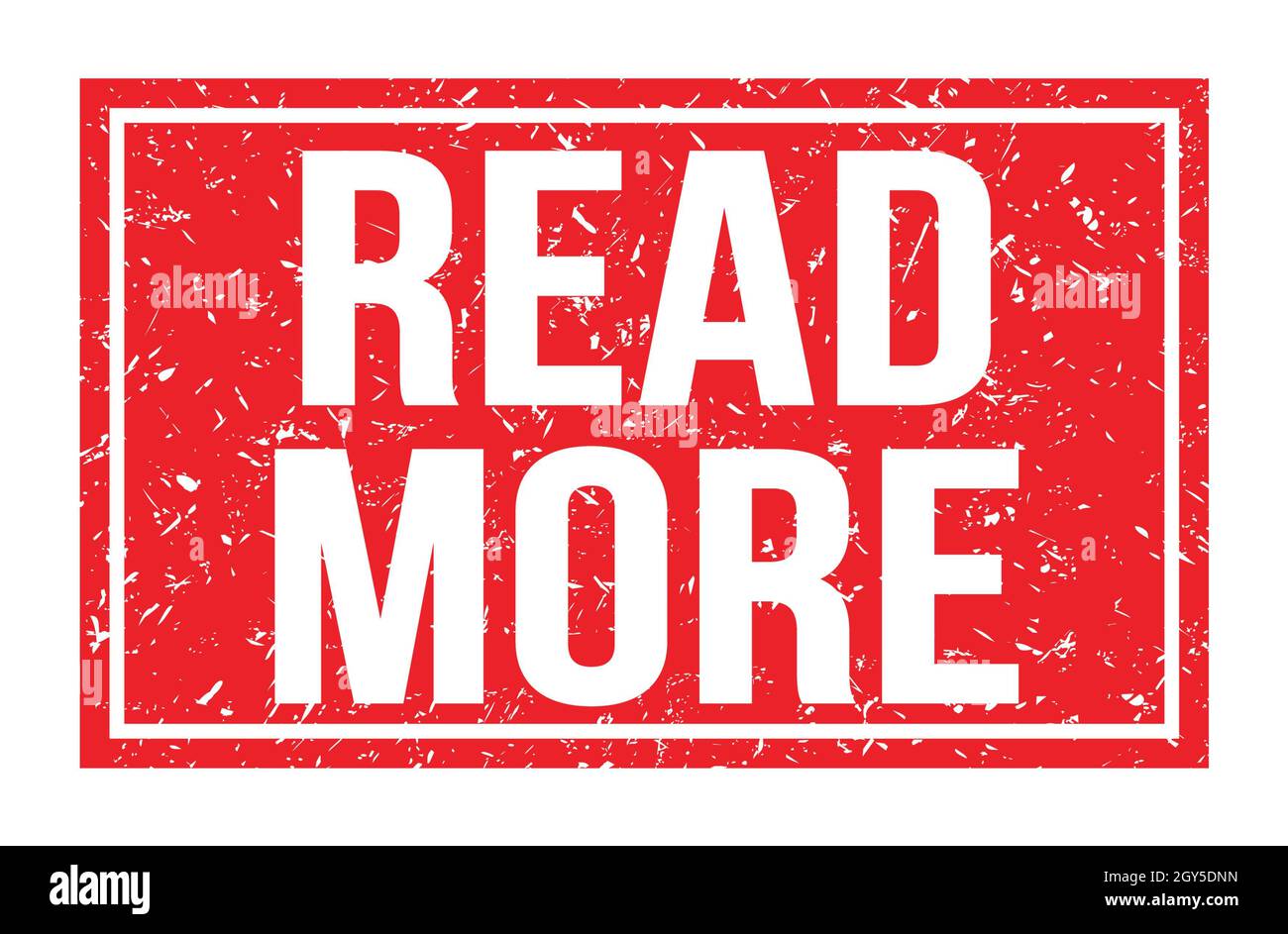 READ MORE, words written on red rectangle stamp sign Stock Photo - Alamy