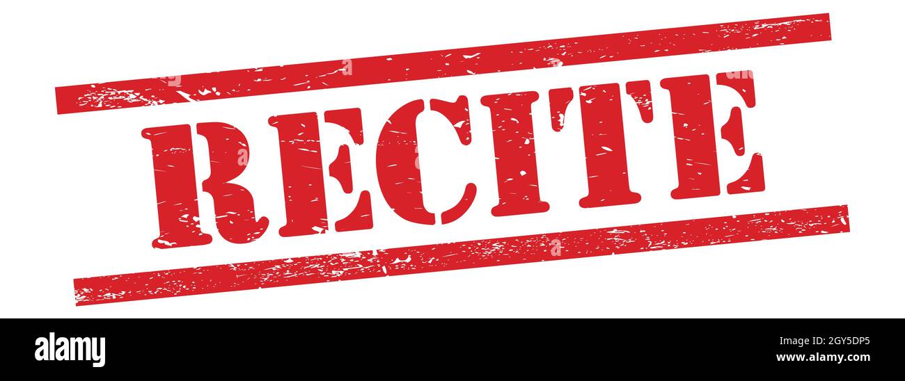 Recite stamp Cut Out Stock Images & Pictures - Alamy