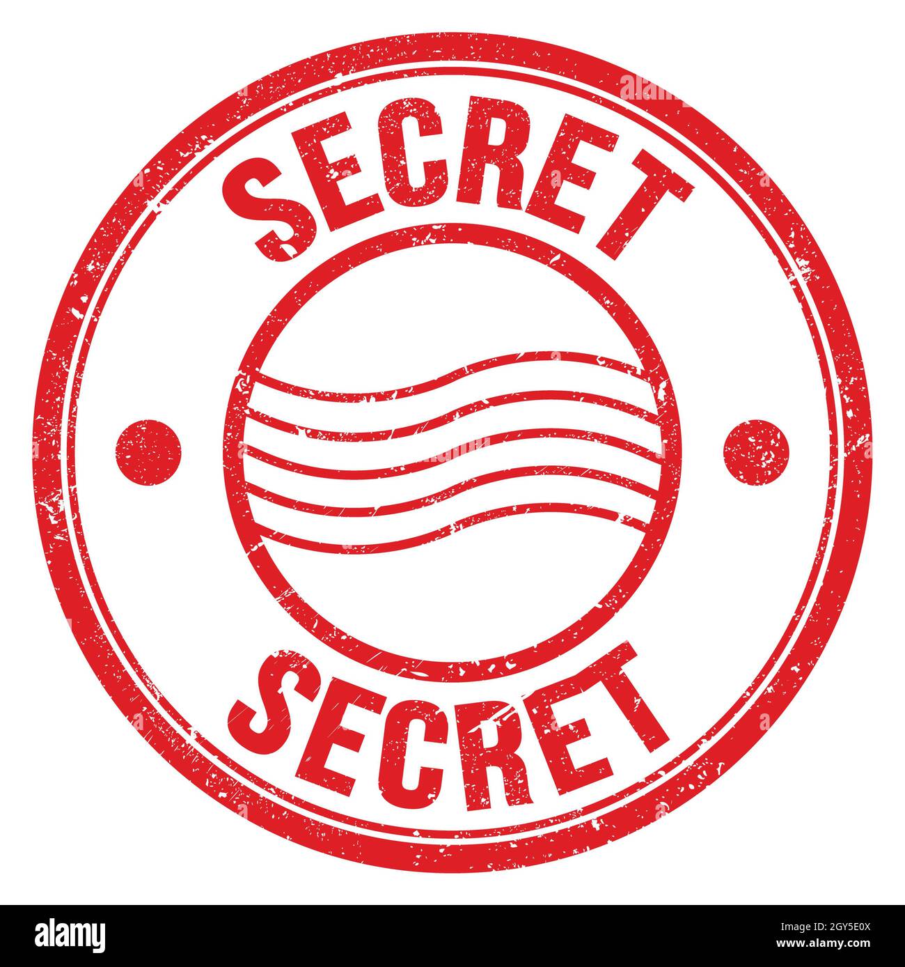 SECRET word written on red round postal stamp sign Stock Photo - Alamy